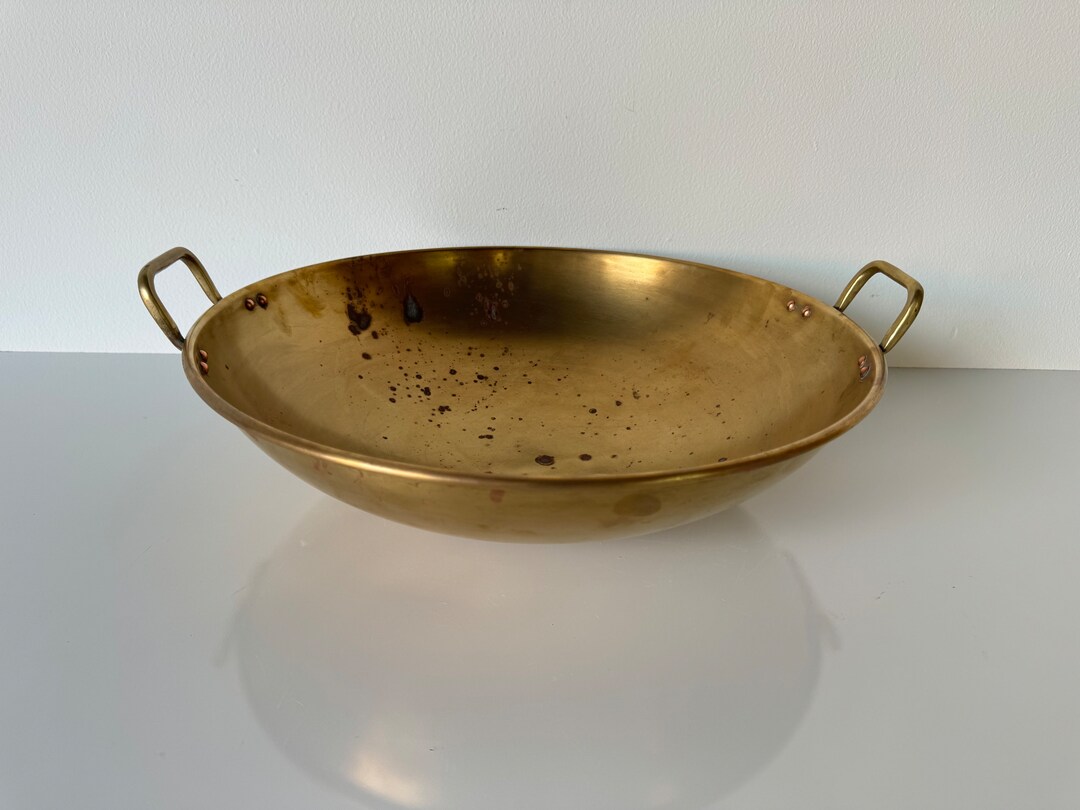 Vintage Thai Traditional Wok Brass / Bowl - Etsy