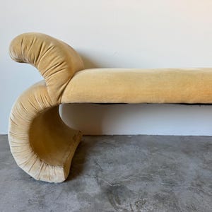 1980s Postmodern Parsons-style Sculptural Upholstered Bench - Etsy