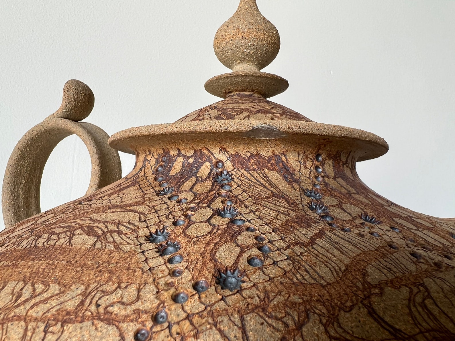 Vintage Organic Sculptural Studio Pottery Teapot - Etsy