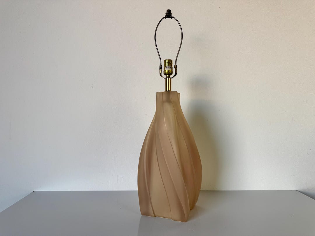 Paolo Gucci Twisted Form Acrylic Table Lamp - Etsy