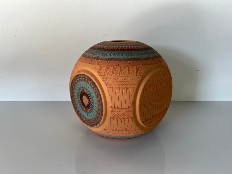 1990's Dennison Billy Narcio Native American Navajo Art Pottery Vase - Etsy