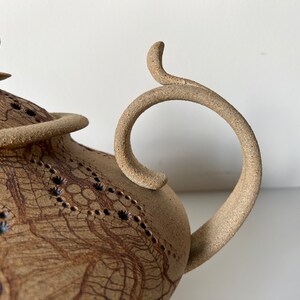 Vintage Organic Sculptural Studio Pottery Teapot - Etsy