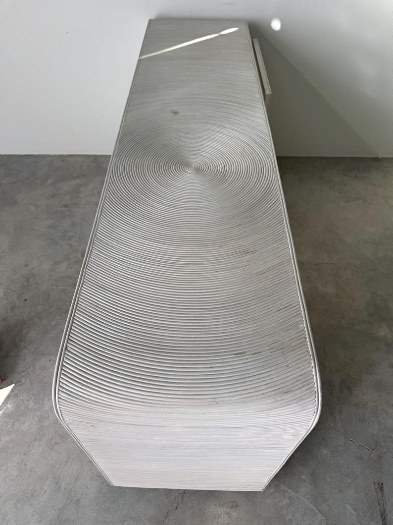 1970s Vintage Gabriella Crespi Style Pencil Reed Rattan Dresser - Etsy