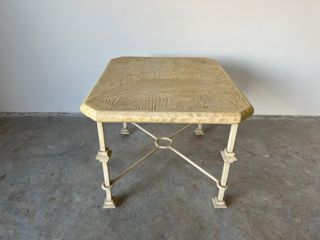 J Berdou Art Handmade Postmodern - Style Side Table - Etsy