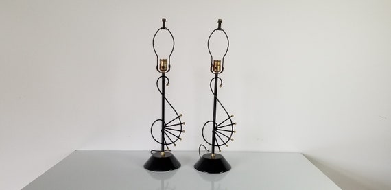 Mid-century Frederick Weinberg Style Metal and Brass Table | Etsy