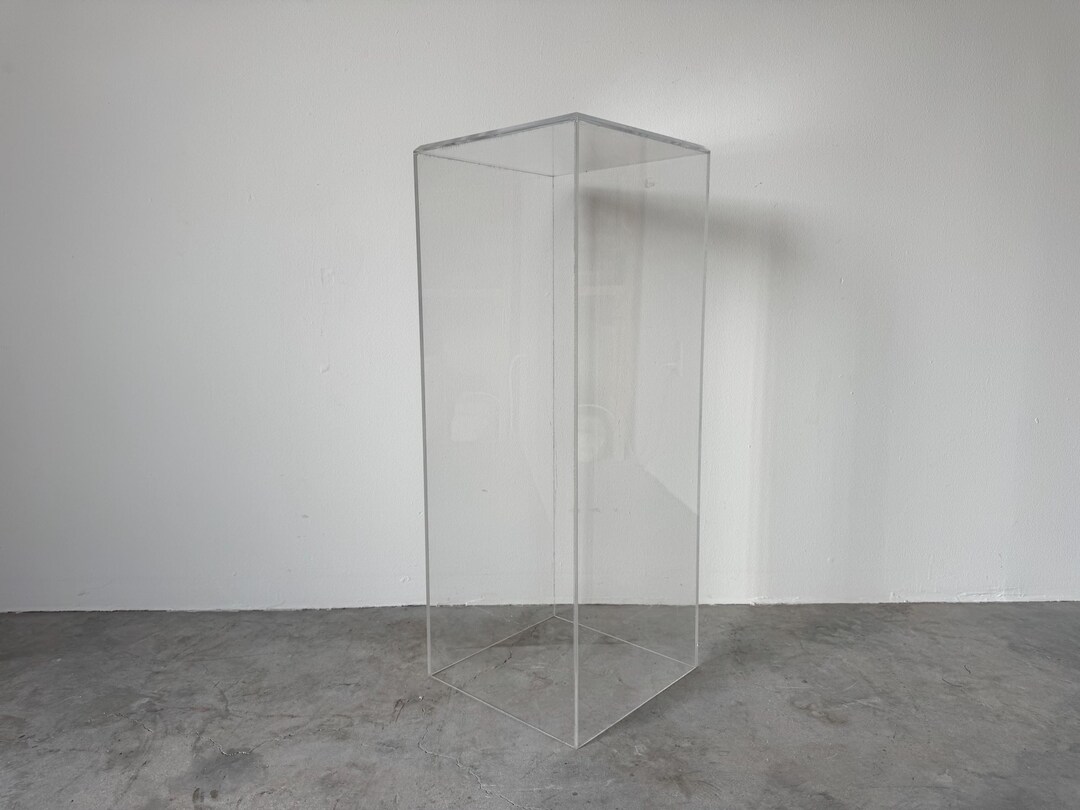 Vintage Lucite Cube Display Pedestal - Etsy