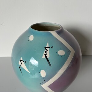 80"s Modernist Harris + Stiles Art Ceramic Vase - Etsy
