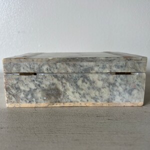 Vintage Marble Storage Box With Accent Brass - Etsy