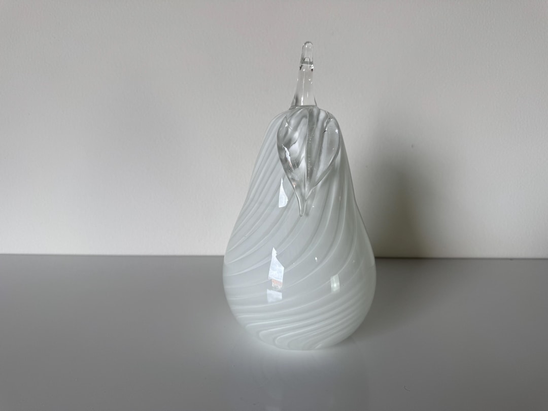 Vintage Italian Hand Blown Art Glass Pear Sculpture - Etsy