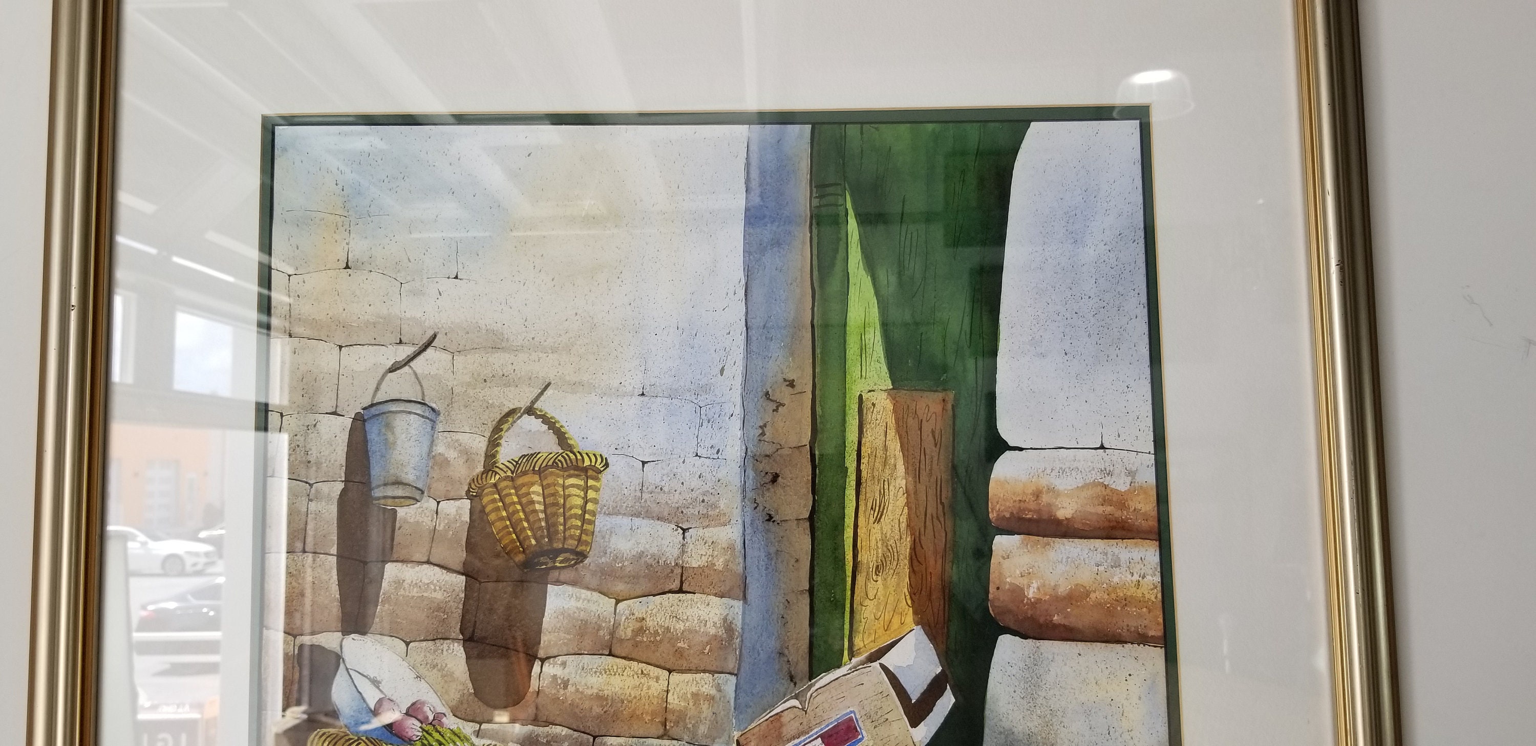 1990s Peruvian Still Life Watercolor Painting by G. Wuayta, Framed. - Etsy