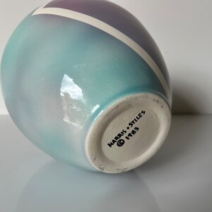 80"s Modernist Harris + Stiles Art Ceramic Vase - Etsy