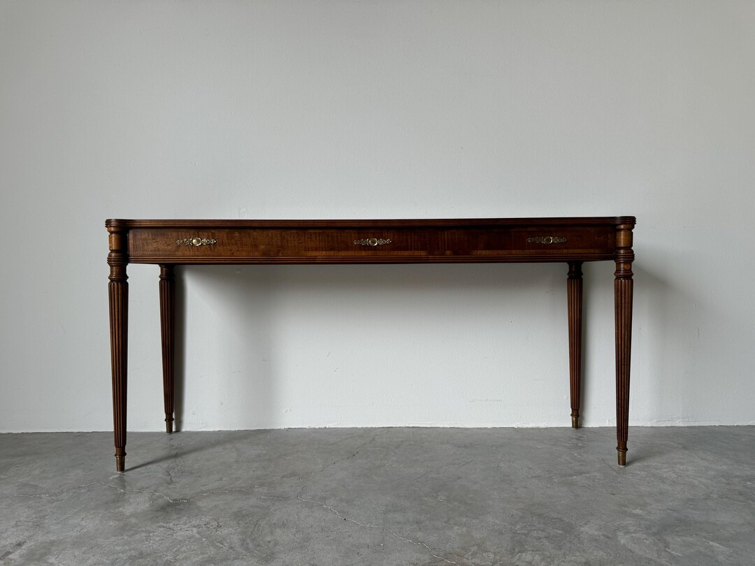 Henredon Neoclassical Louis XVI Style Walnut Sofa Console Table - Etsy