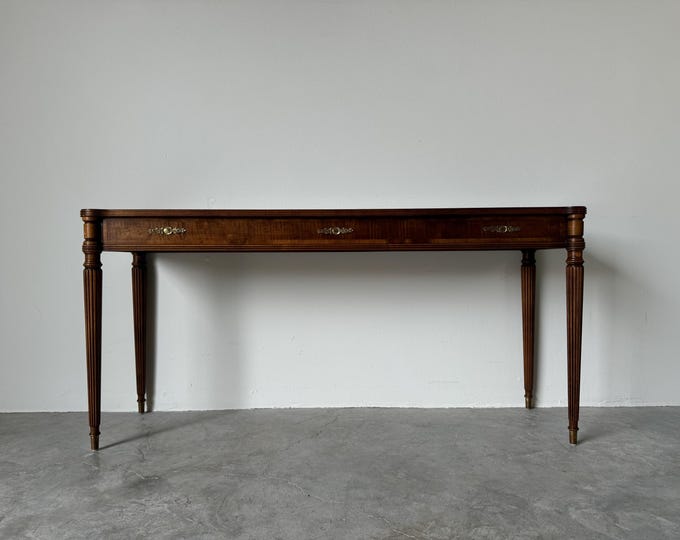 Henredon Neoclassical Louis XVI - Style Walnut Sofa Console Table - Etsy