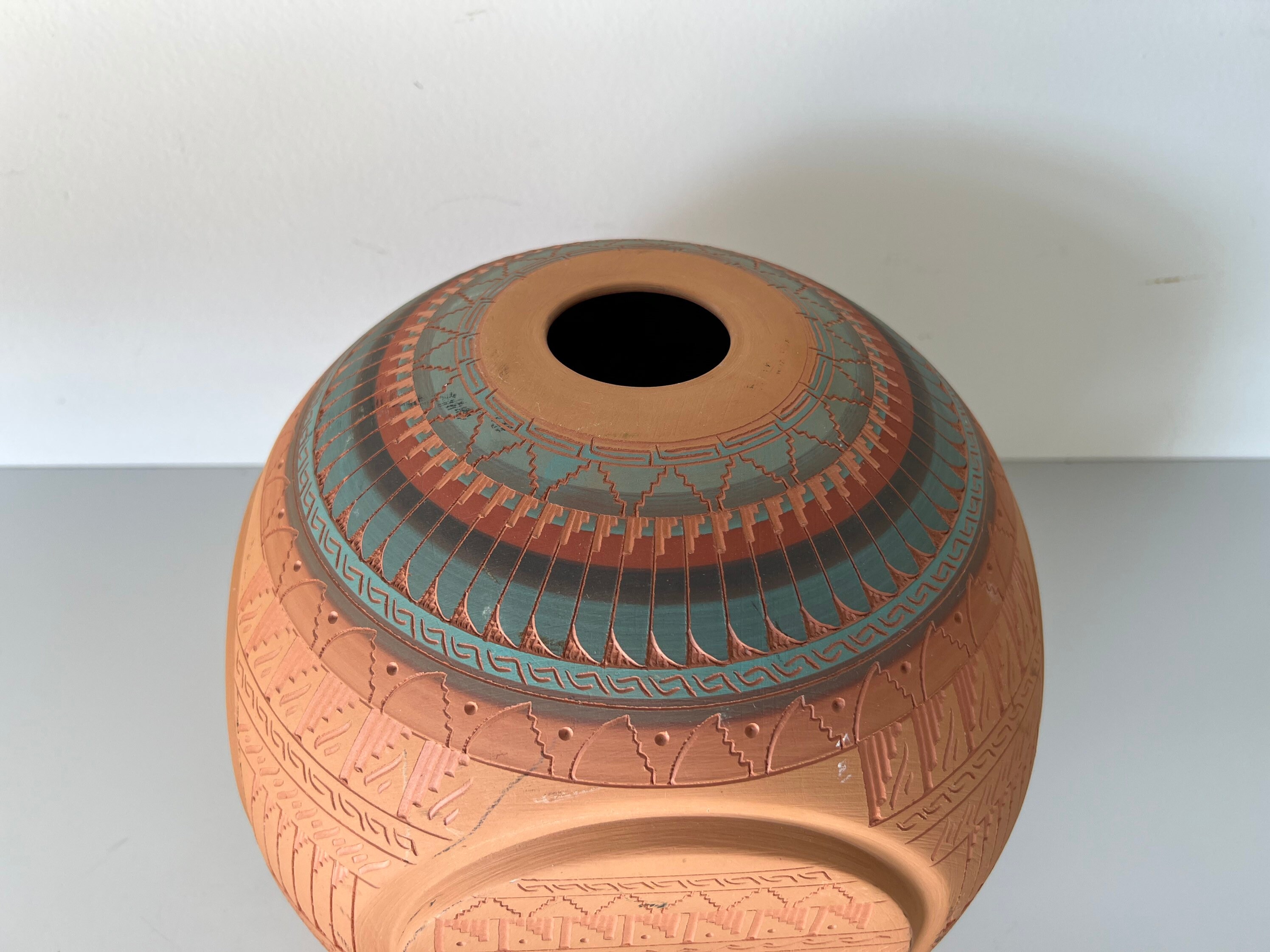 1990's Dennison Billy Narcio Native American Navajo Art Pottery Vase - Etsy