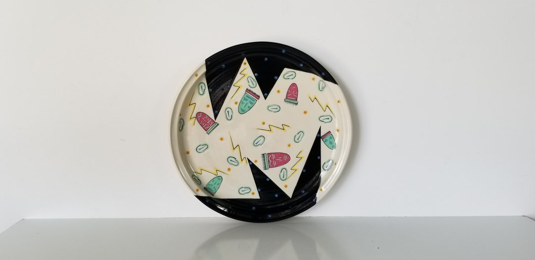 1980s Kelly Swope Postmodern-style Hand-painted Decorative Pottery ...
