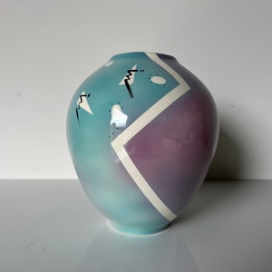 80"s Modernist Harris + Stiles Art Ceramic Vase - Etsy
