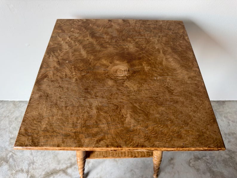 1960s Vintage Two-tier Oak Parlor or End Table With Turned Legs - Etsy