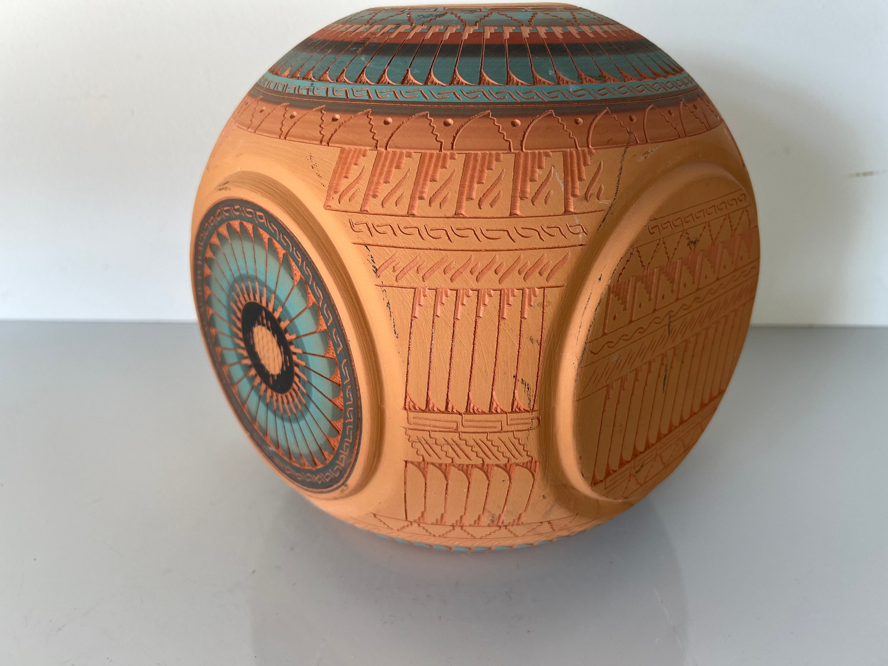 1990's Dennison Billy Narcio Native American Navajo Art Pottery Vase - Etsy
