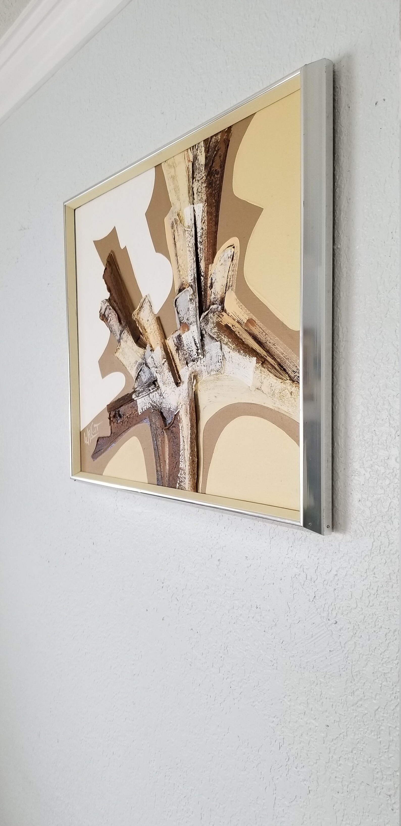 1979 Frank Walcutt Mixed Media Collage Abstract Painting . - Etsy