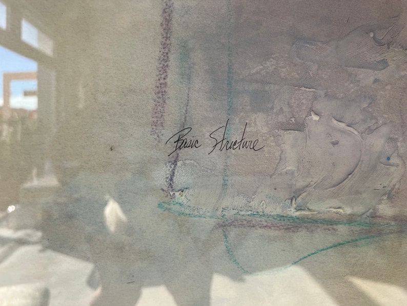 1980's T. W. Stewart " Basic Structure " Expressionist Abstract ...