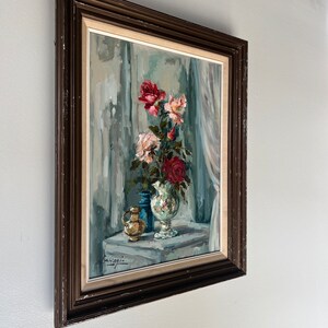 70's Elena Fabiani (livorno 1937 ) Still Life Oil on Canvas Painting ...