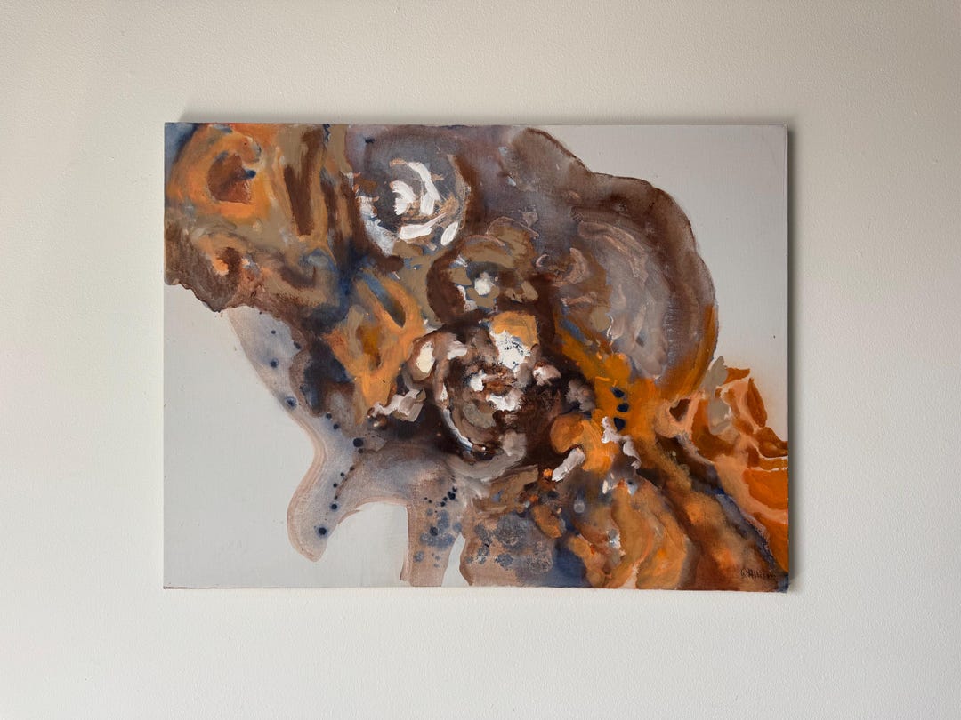 1970’s Gloria Allison (1924–2013) Expressionist Abstract Acrylic on ...