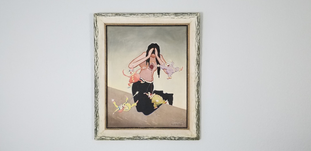 1960s "rejected" Painting by Granville Fisher - Etsy