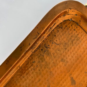 Vintage Hand Hammered Copper and Brass Handle Trays - a Pair - Etsy