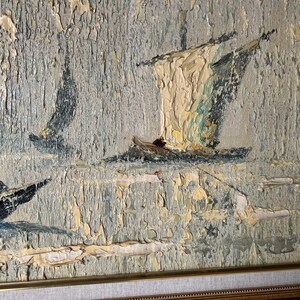 Elmo Gideon Heavy Impasto Impressionist Nautical Oil Painting - Etsy