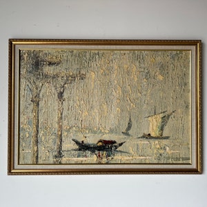 Elmo Gideon Heavy Impasto Impressionist Nautical Oil Painting - Etsy