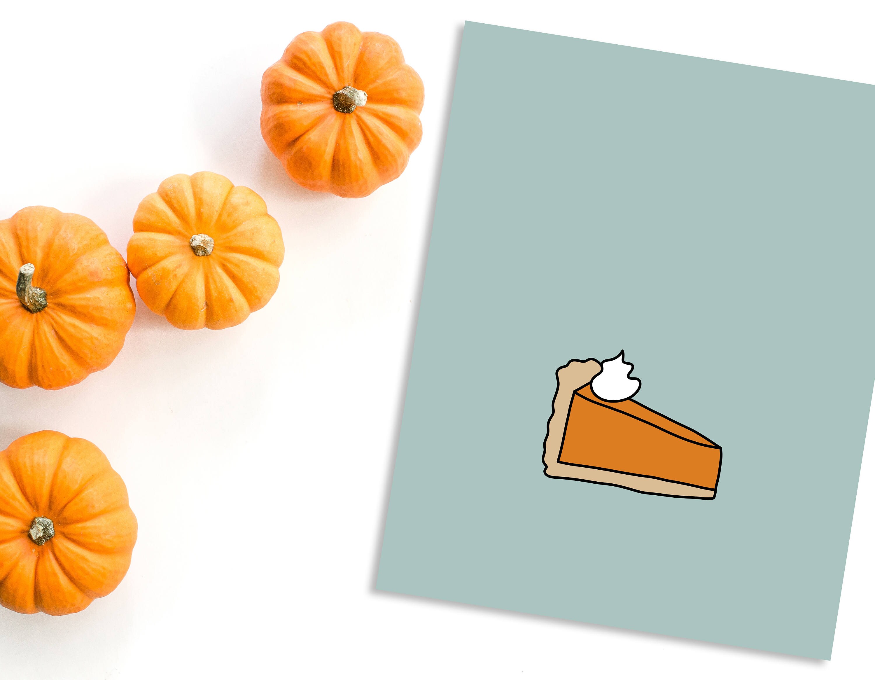 Pumpkin Pie Print Thanksgiving Autumn Fall November Happy Thanksgiving ...