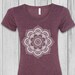 Mandala Tshirt Graphic Tees for Women Fitted Yoga Tee Soft - Etsy