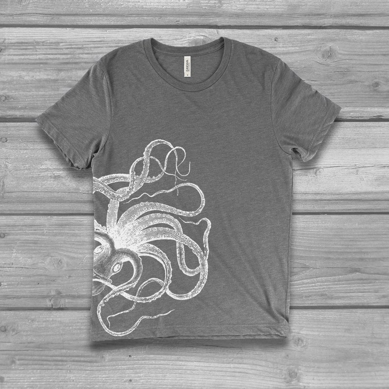 Octopus Tshirt Octopus Shirt Women Graphic Tees Bella - Etsy