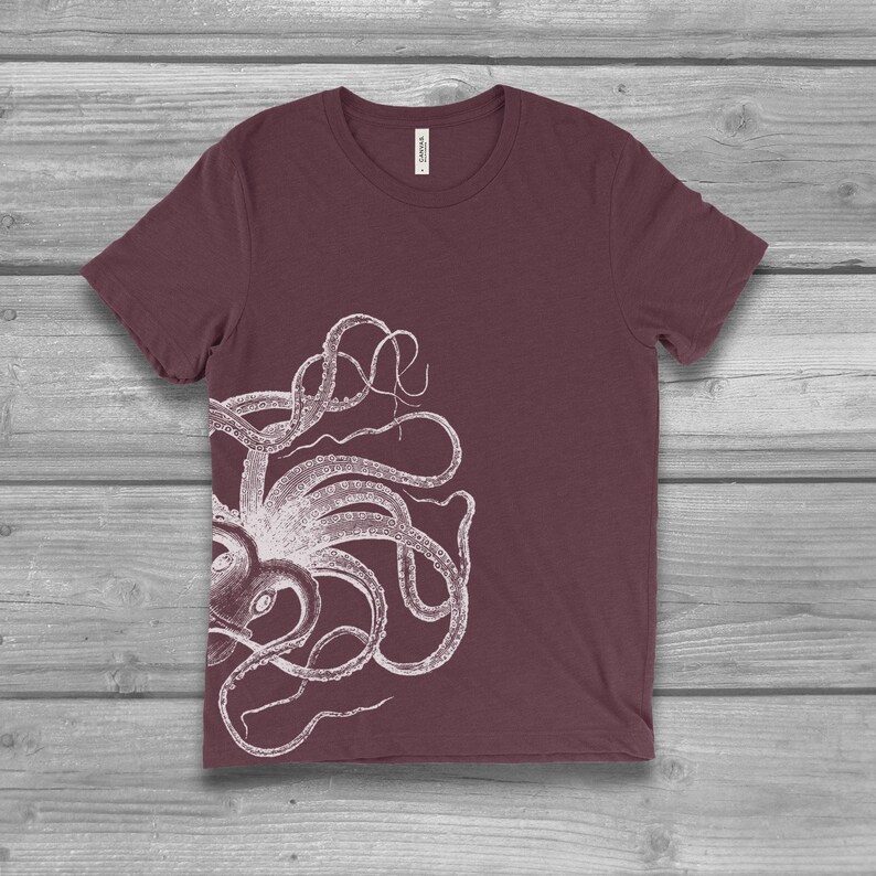 Octopus Tshirt Octopus Shirt Women Graphic Tees Bella - Etsy