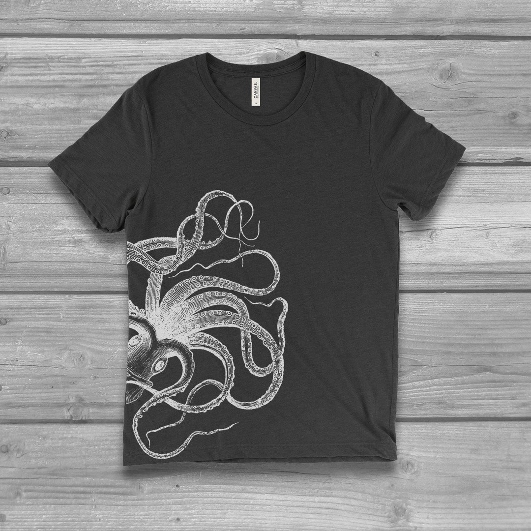 Octopus Tshirt Octopus Shirt Women Graphic Tees Bella - Etsy
