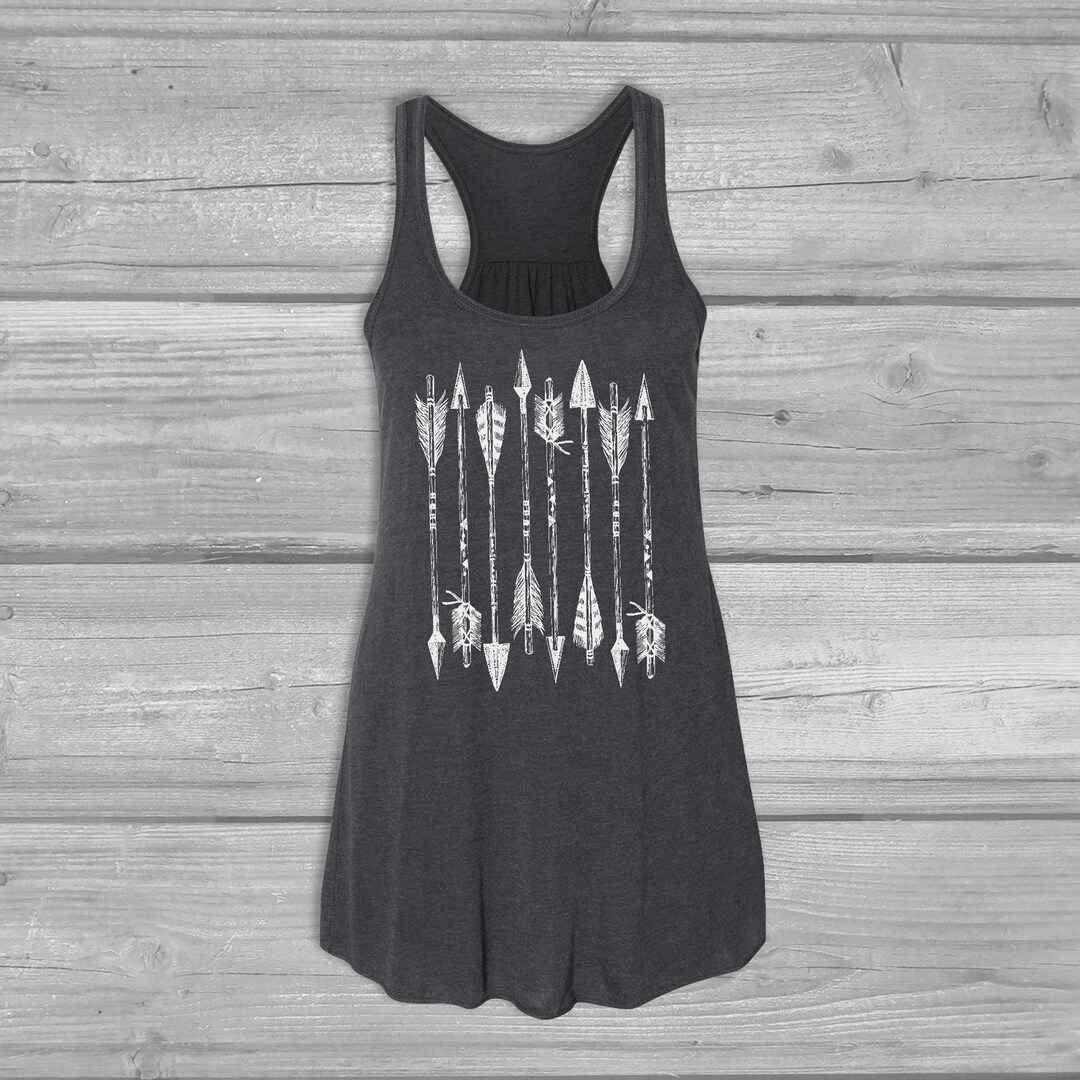 Western Tank Tops for Women, Arrow Tank Top, Graphic Tanks, Racerback ...