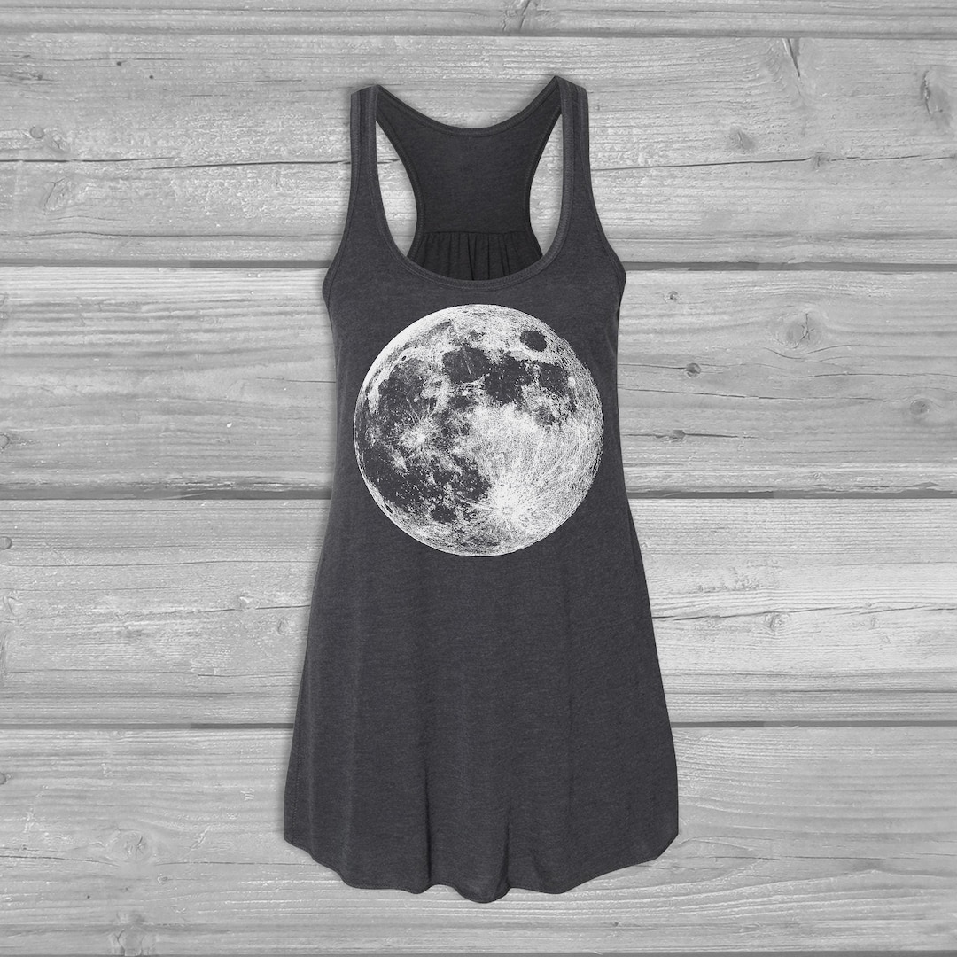 Moon Tank Top for Women, Graphic Tanks, Relaxed Tank Top, Soft ...