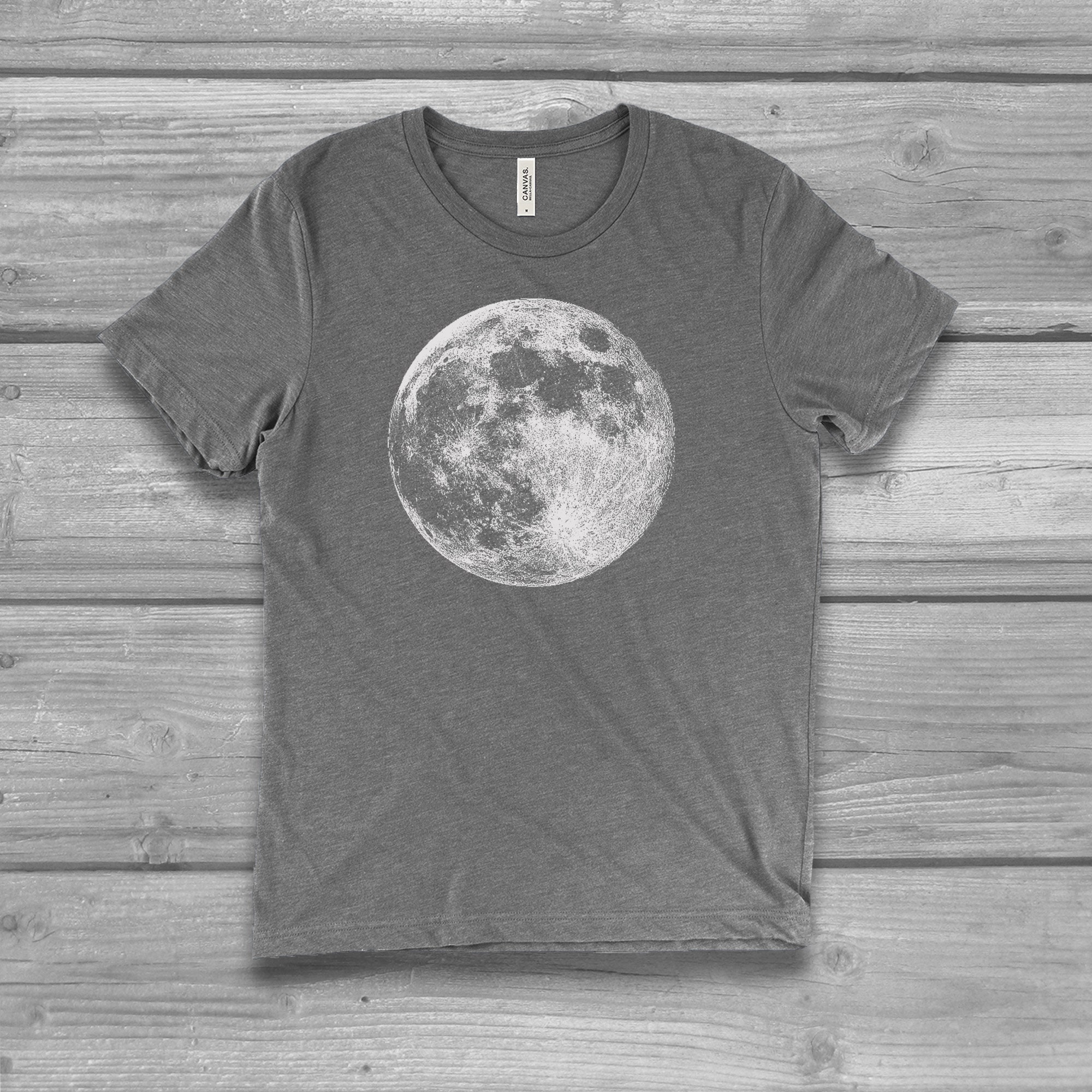 Moon Shirt Full Moon Graphic Tees for Women Celestial - Etsy