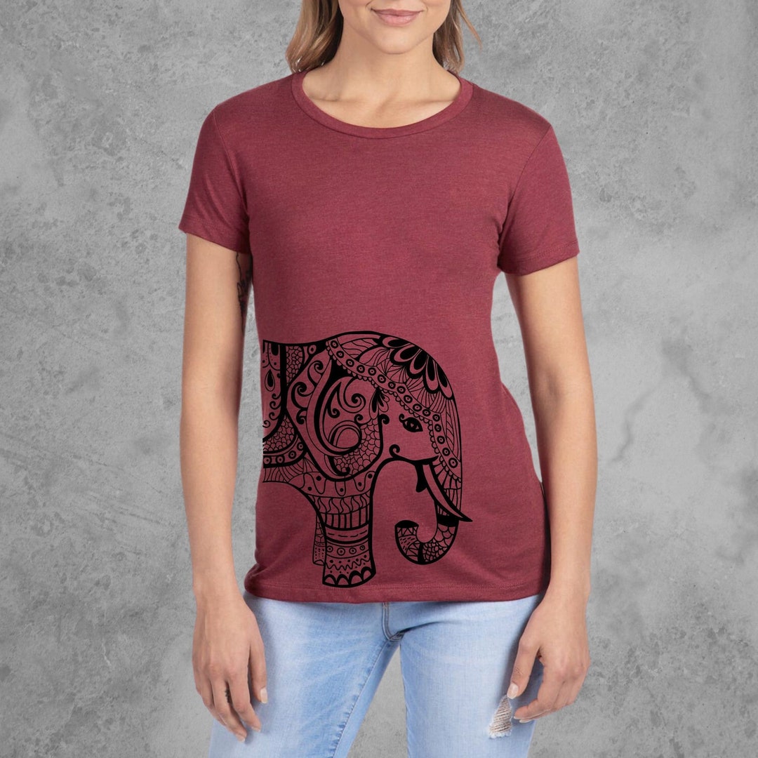 Elephant Shirts for Women Fitted Tshirt Graphic Tees for - Etsy