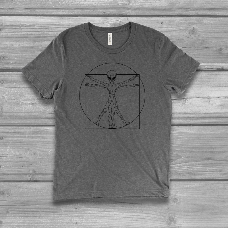 Alien Shirt Graphic Tees for Men Mens Clothing Vitruvian - Etsy