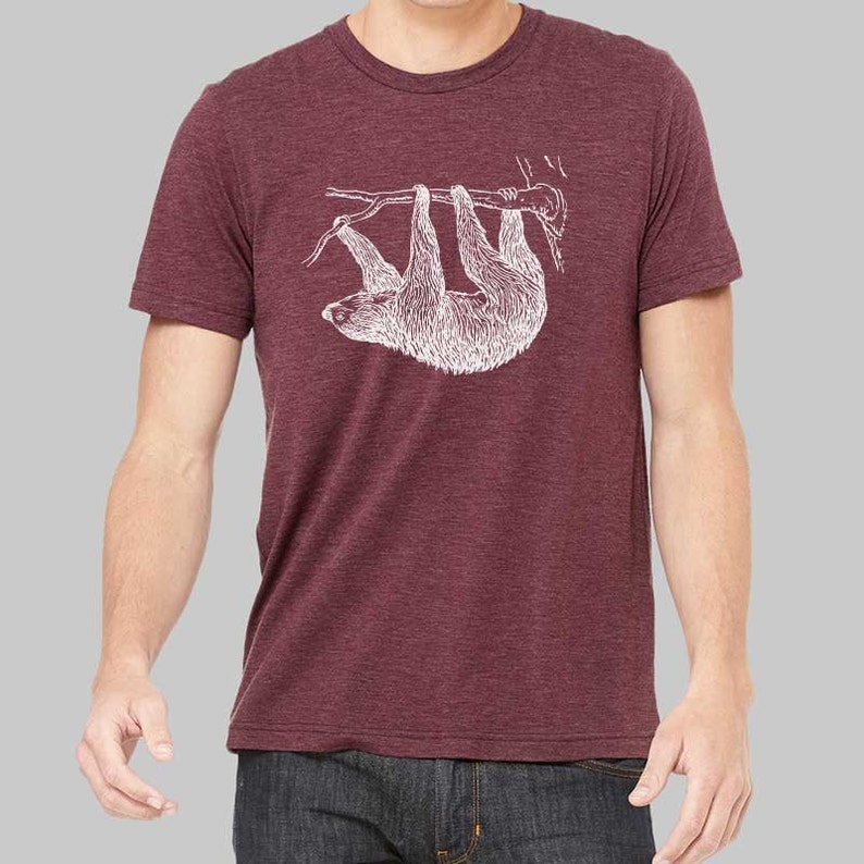 Sloth Shirt Graphic Tees for Men Mens Clothing Sloth - Etsy