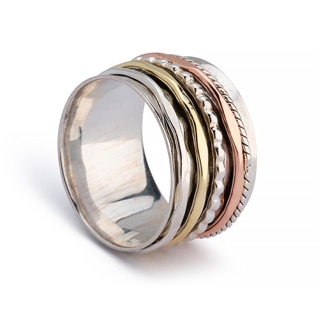 Reflection Meditation Spinning Ring, Silver 925 - Etsy