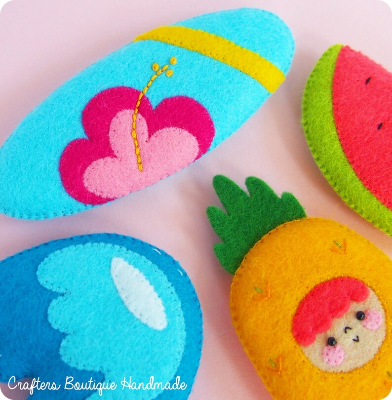 Summer Holiday Felt Garland. PDF Pattern. - Etsy