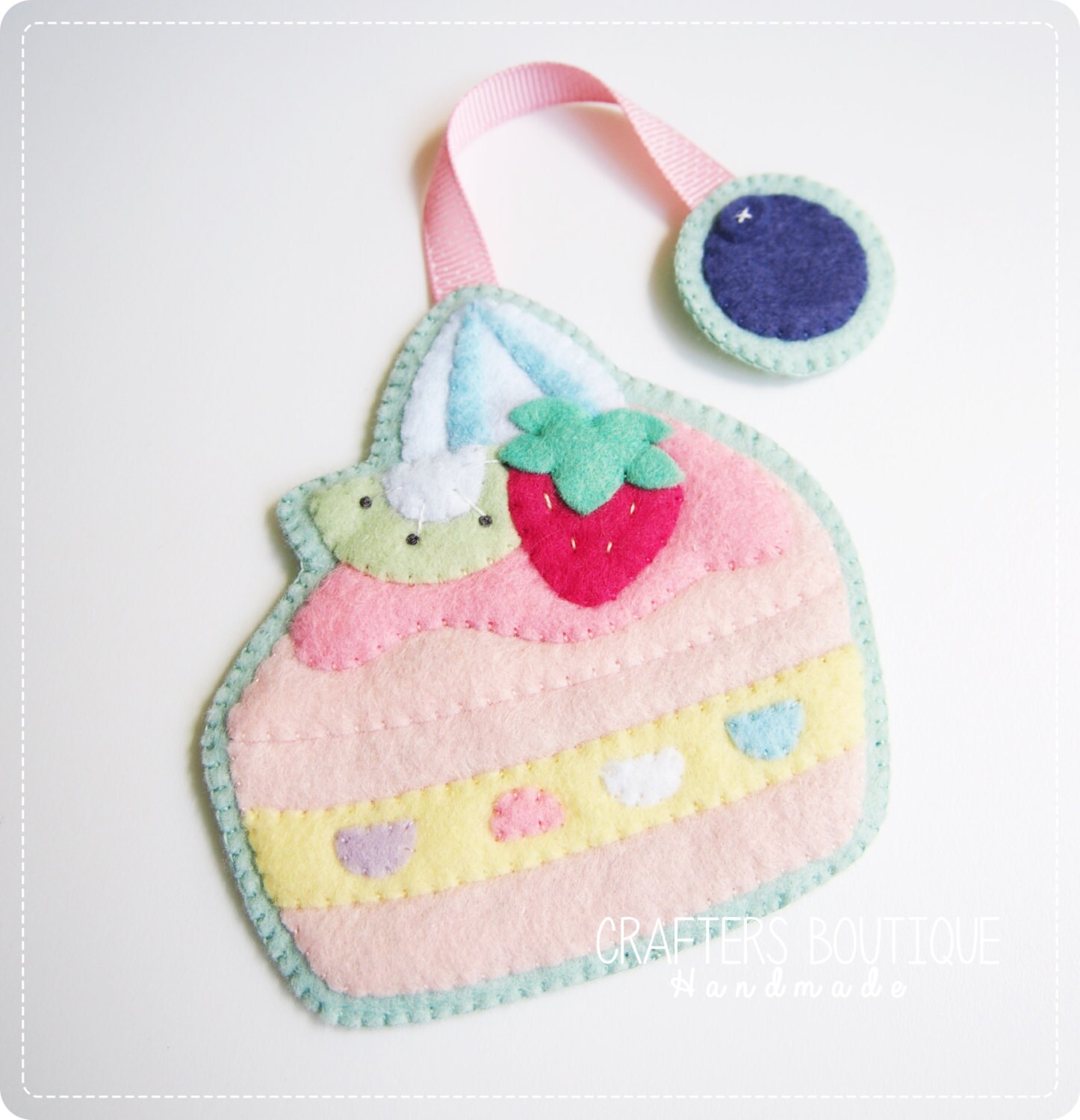 Felt Sliced Cake Bookmark Tutorial PDF Pattern. Digital Pattern. - Etsy