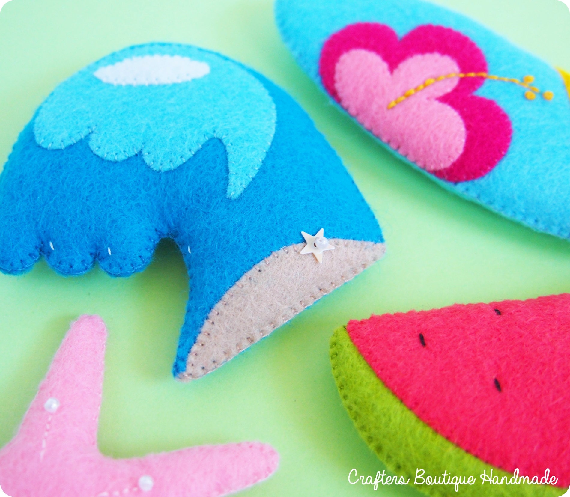 Summer Holiday Felt Garland. PDF Pattern. - Etsy