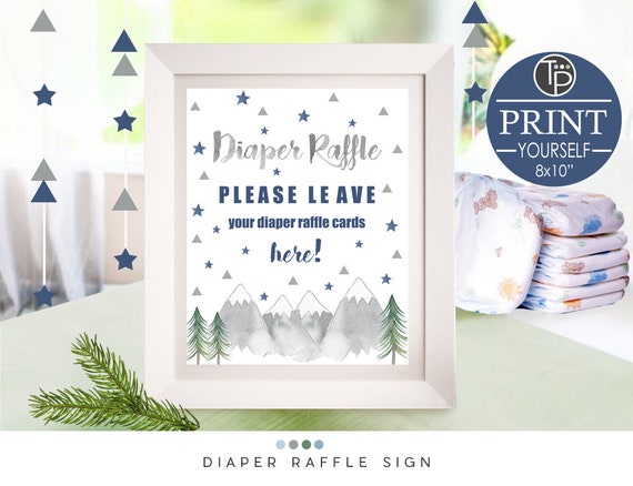 DIAPER SIGN ADVENTURE Instant Download Signs Diaper Raffle - Etsy