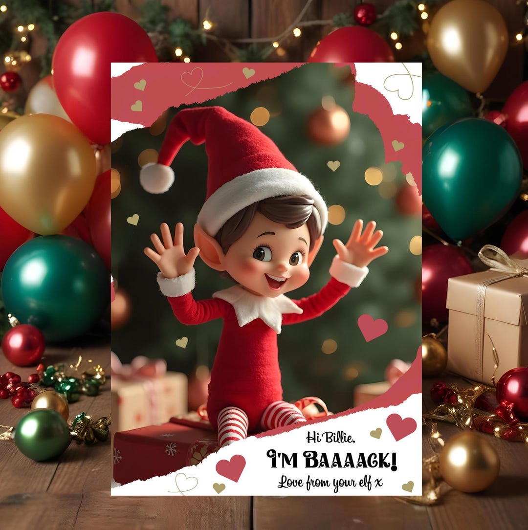 ELF ARRIVAL LETTER Christmas Elf Welcome Letter Elf Arrival Sign and ...
