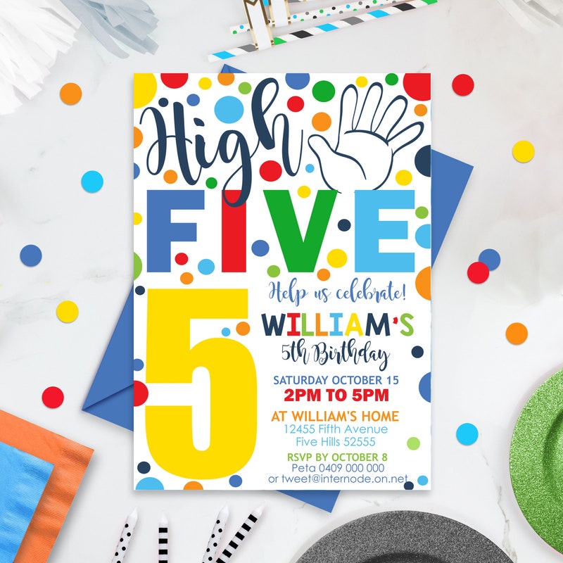 High Five Birthday - Etsy