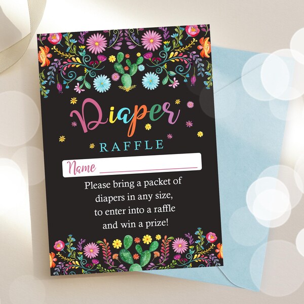 Fiesta Diaper Raffle - Etsy