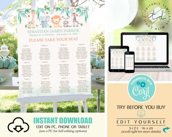 Animal Seating Chart - Etsy